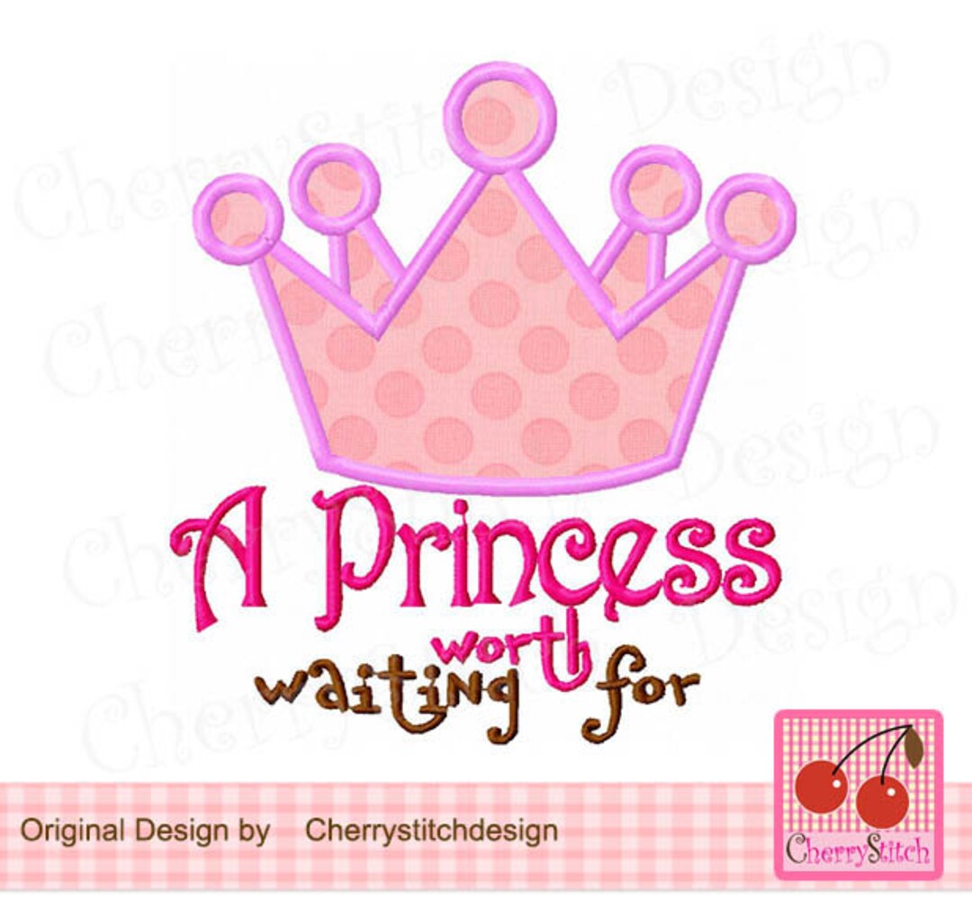 Enchanting Crown Applique Design for the Waiting Princess, A Princess ...
