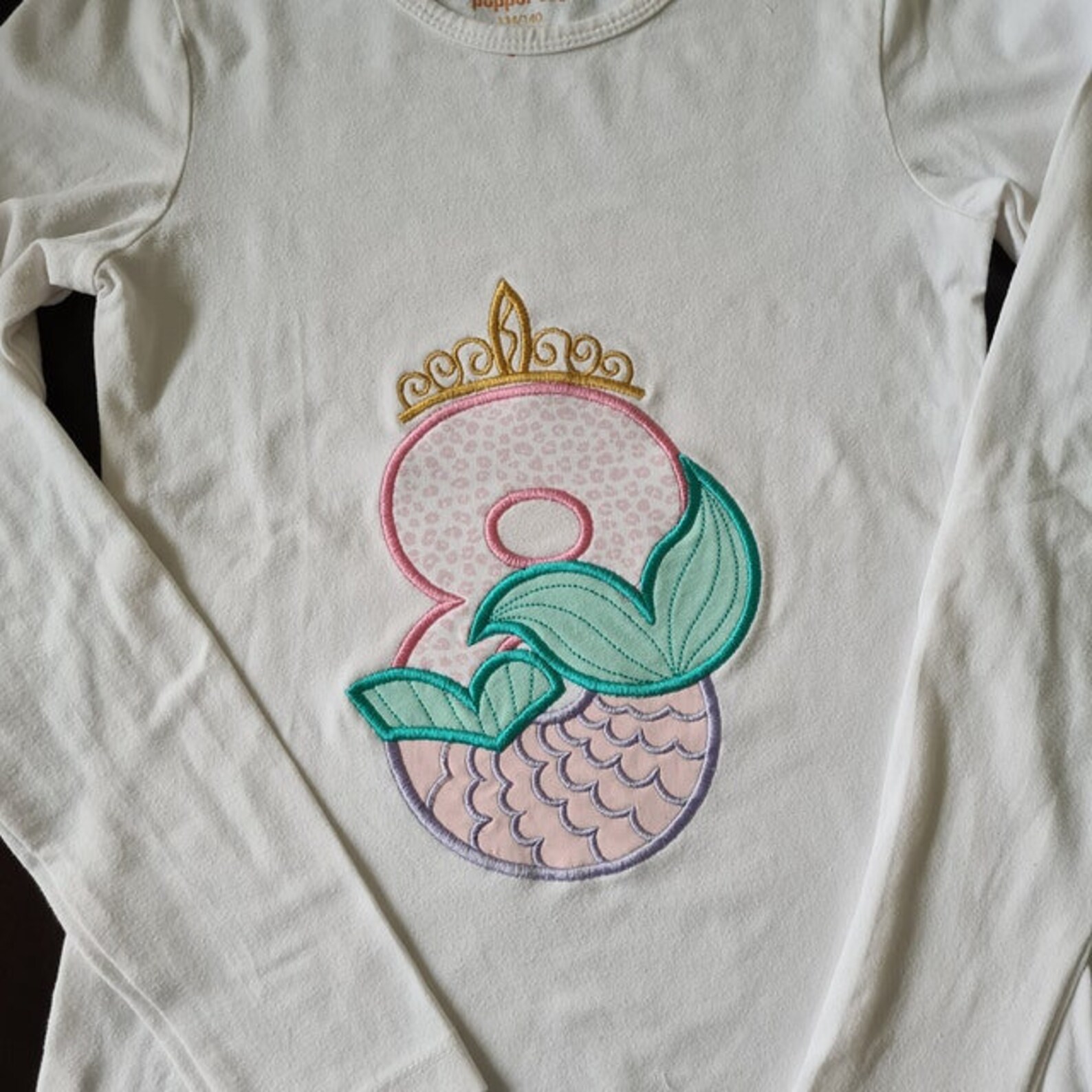 Mermaid Tail Number 8 Mermaid Number 8 Birthday Princess | Etsy