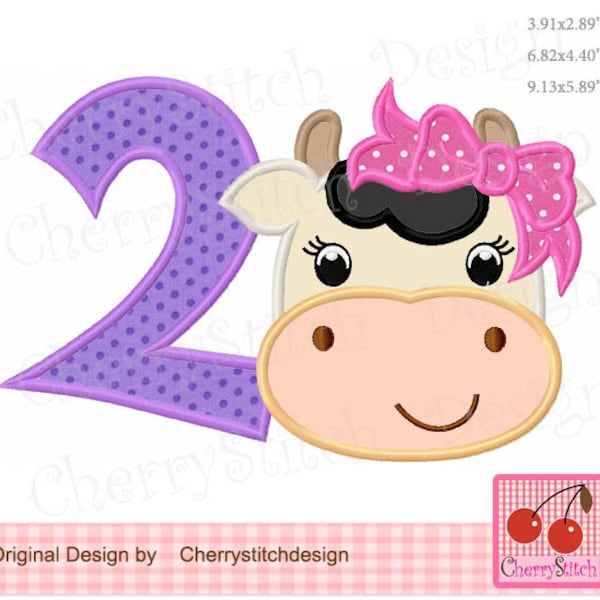 Cow Embroidery - Etsy
