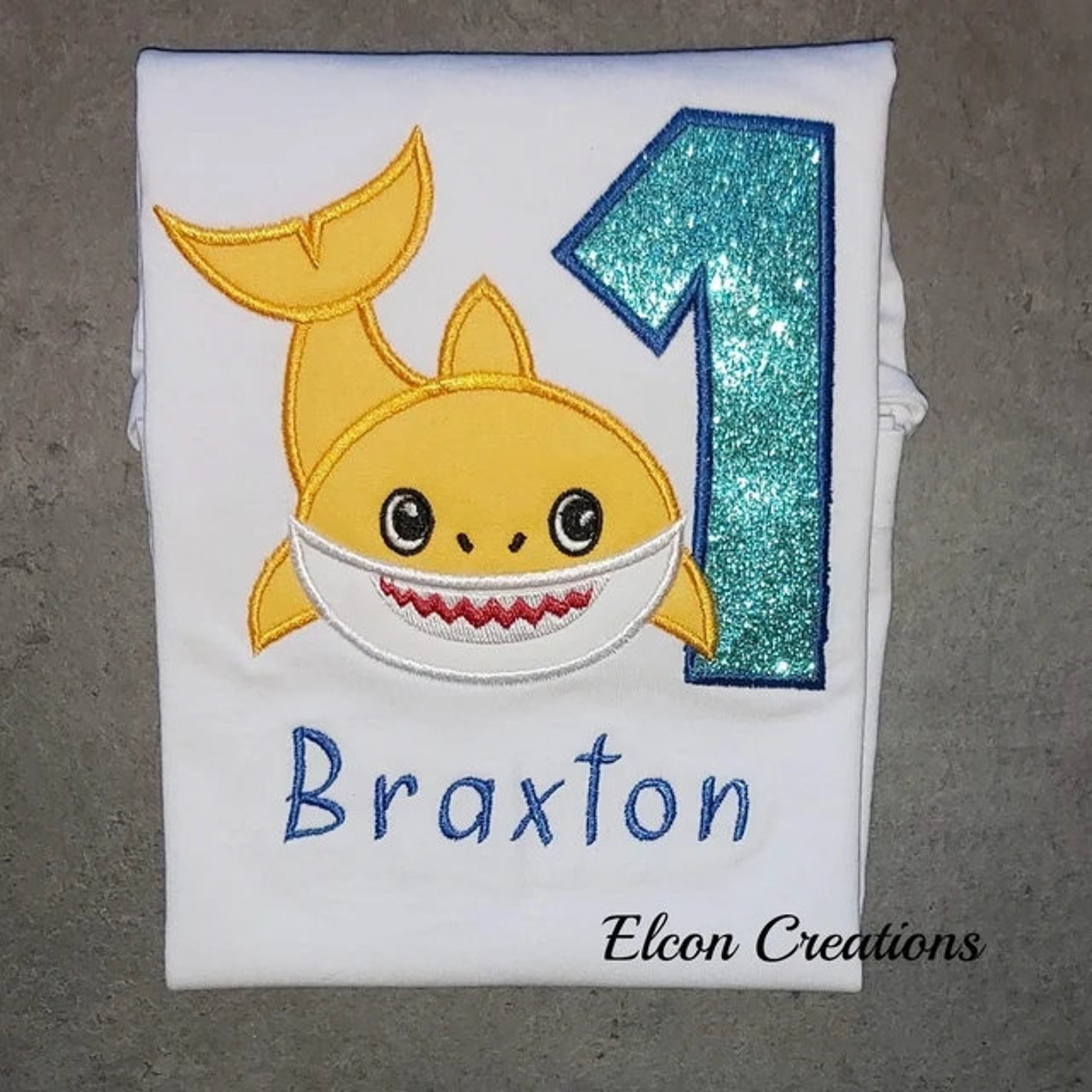 Shark Applique Shark Boy Number 1 Birthday Machine Embroidery - Etsy