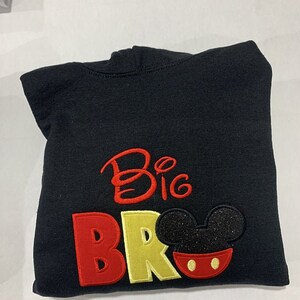 Big BRO Mickey Brother Machine Embroidery Design - Etsy