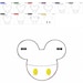 Mickey Mouse Ears Stroller Tag - Machine Applique Design (instant ...