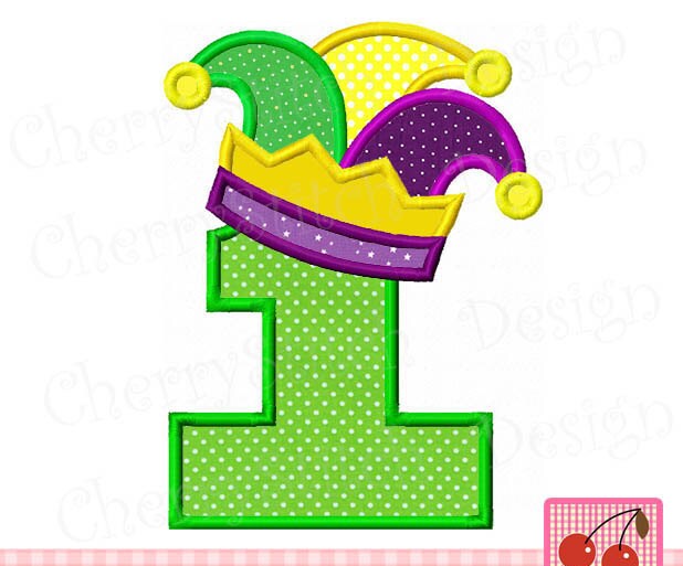 Mardi Gras Number 1 With Jester Hat,mardi Gras Number 1,my 1st Mardi ...
