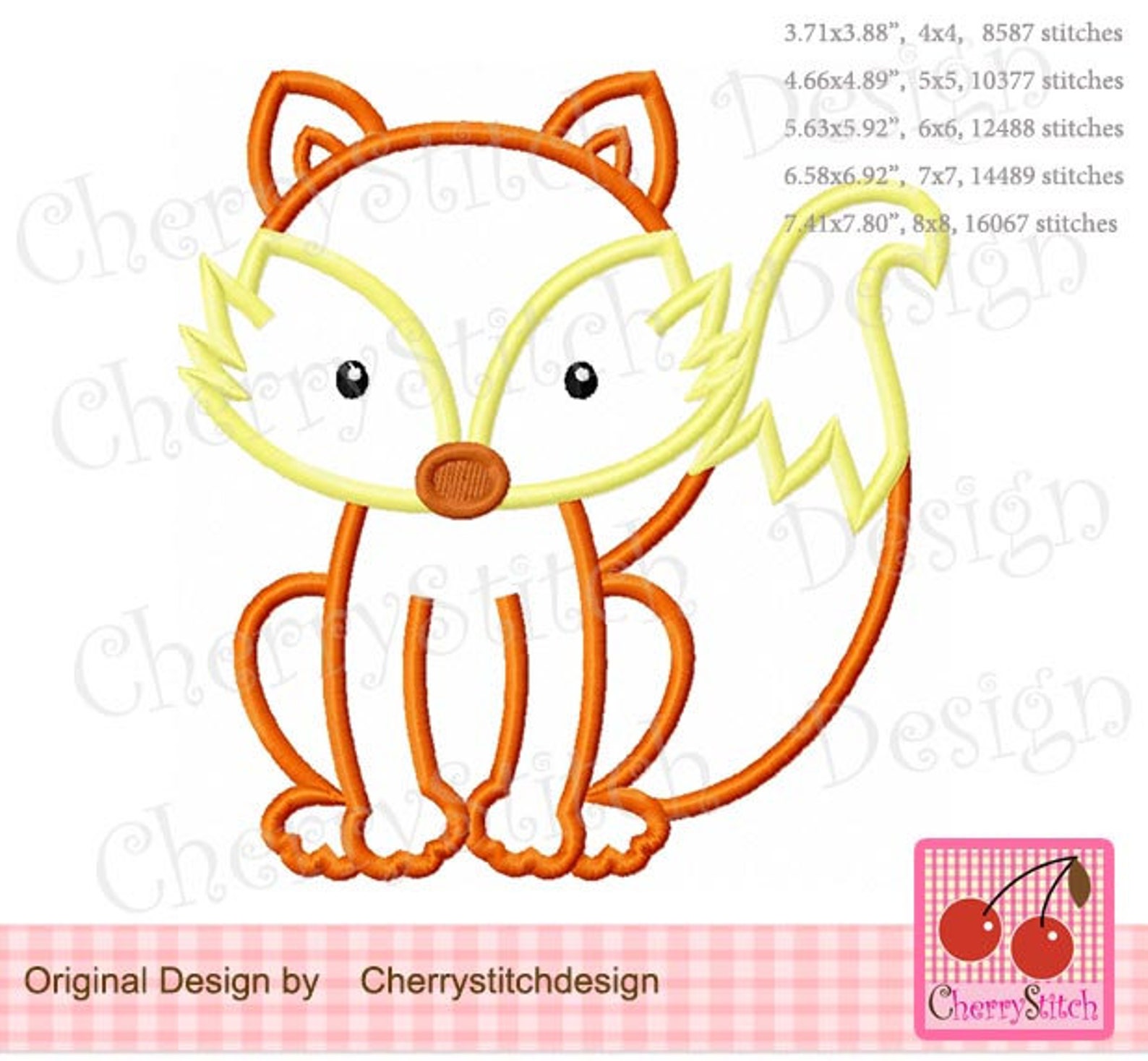 Fox Baby Fox for Kids Machine Embroidery Applique Design | Etsy