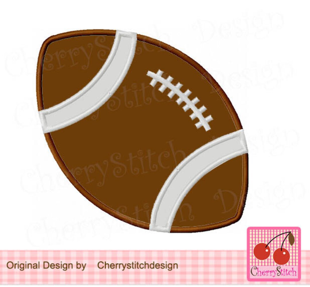 Football Applique Sports Machine Embroidery - Etsy