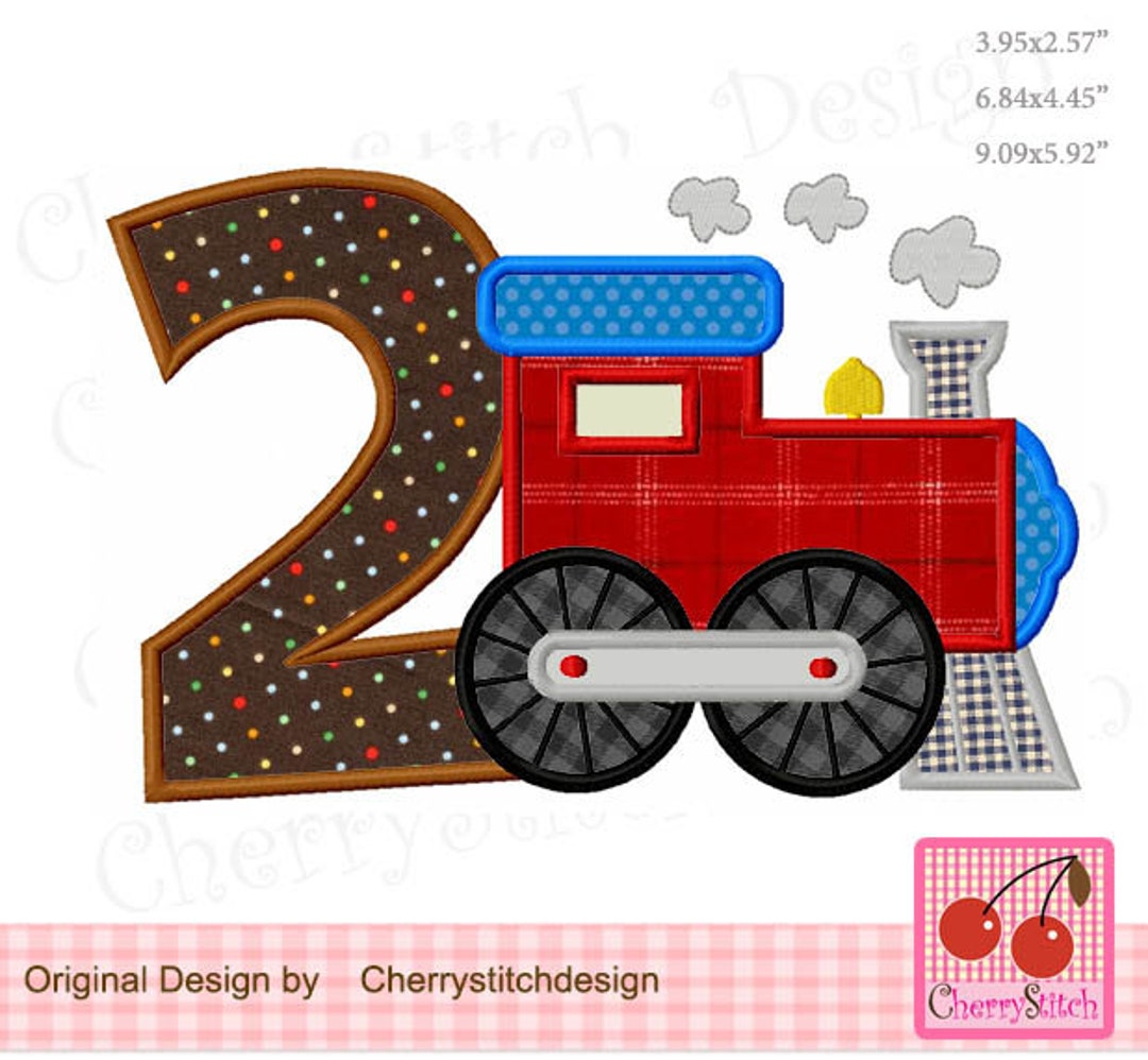 Train Number 2 Birthday Nubmer 2 Transportation Machine - Etsy