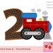 Train Number 2 Birthday Nubmer 2 Transportation Machine - Etsy
