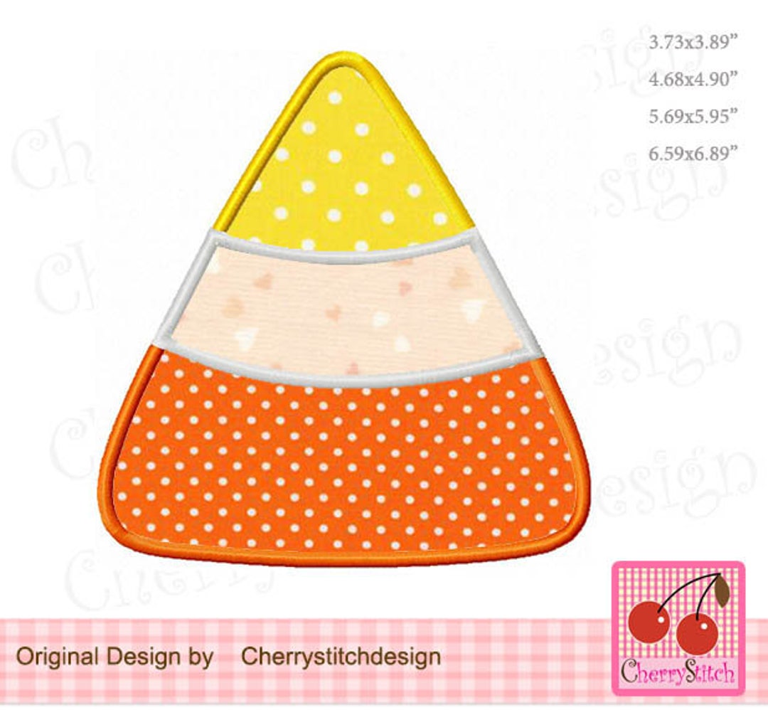 Candy Corn Halloween and Fall Machine Embroidery Applique Design HL0067 ...