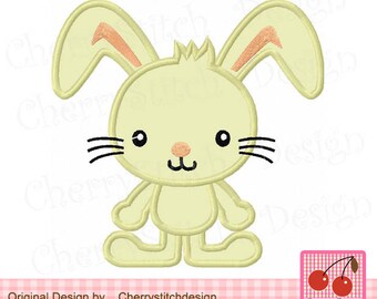 Bunny Applique Design Machine Embroidery Easter Embroidery - Etsy