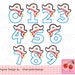Pirate Numbers 0-9 Set Birthday Numbers Machine Embroidery Designs ND83 ...