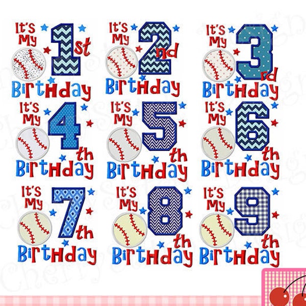 Baseball Applique Design - Etsy