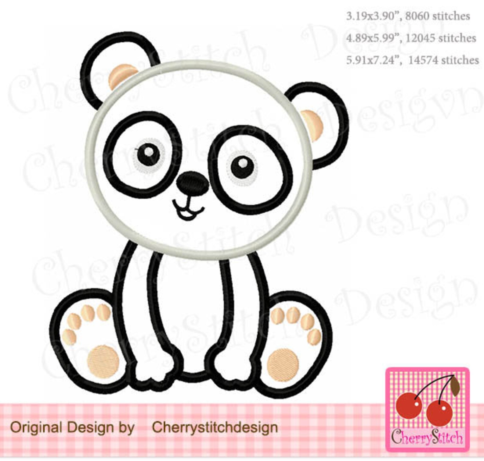 Panda Baby Panda Machine Embroidery Applique Design AN0201 - Etsy