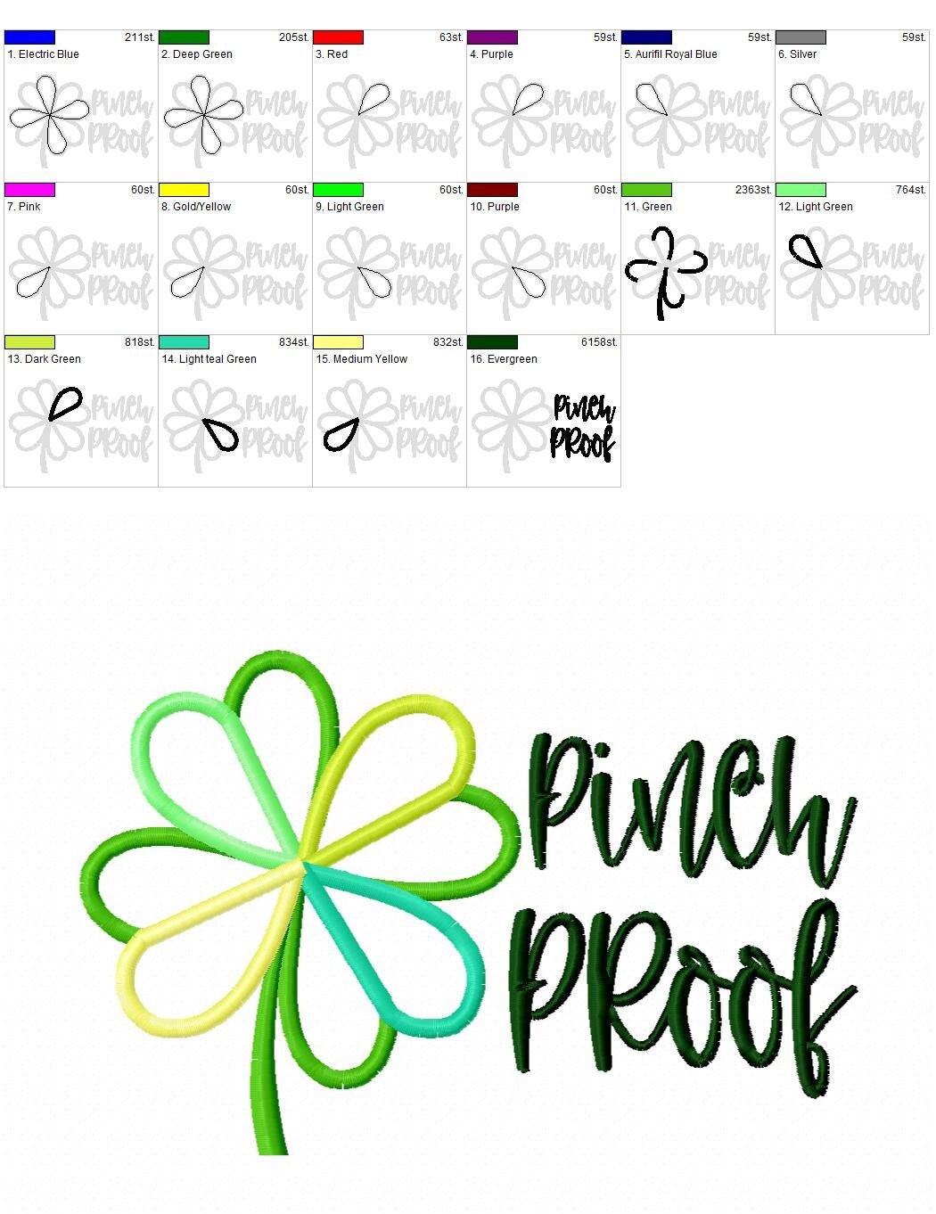 St. Patrick's Day Pinch Proof, Four Leaf Clover, Shamrock Machine ...