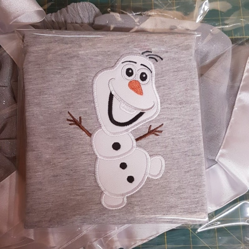 Snowman OLAF Frozen Machine Embroidery Applique - Etsy