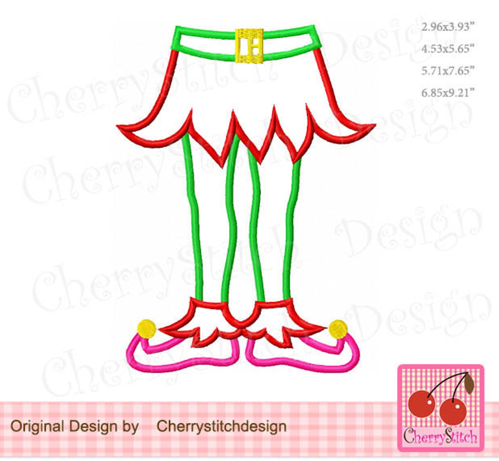 Christmas Embroidery Design Elf Girl Legs Machine Embroidery Applique ...