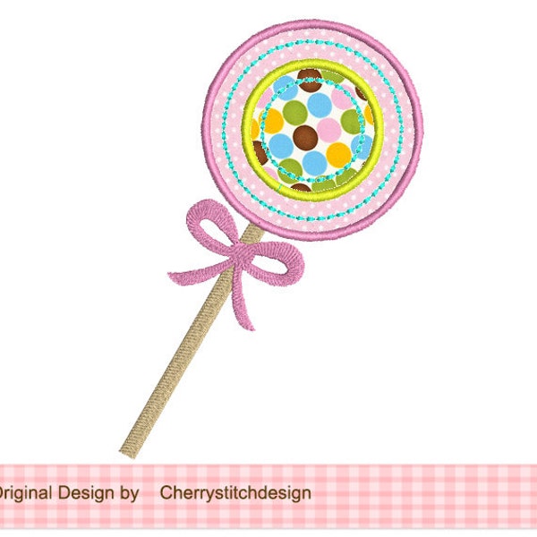 Lollipop Applique - Etsy