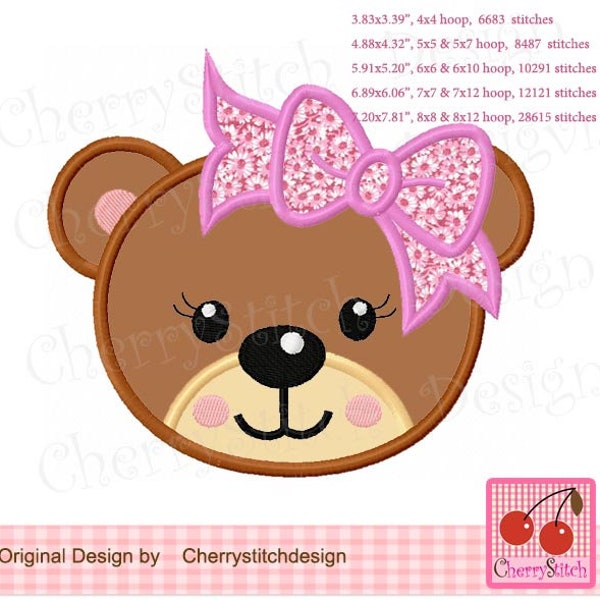 Applique Bear - Etsy