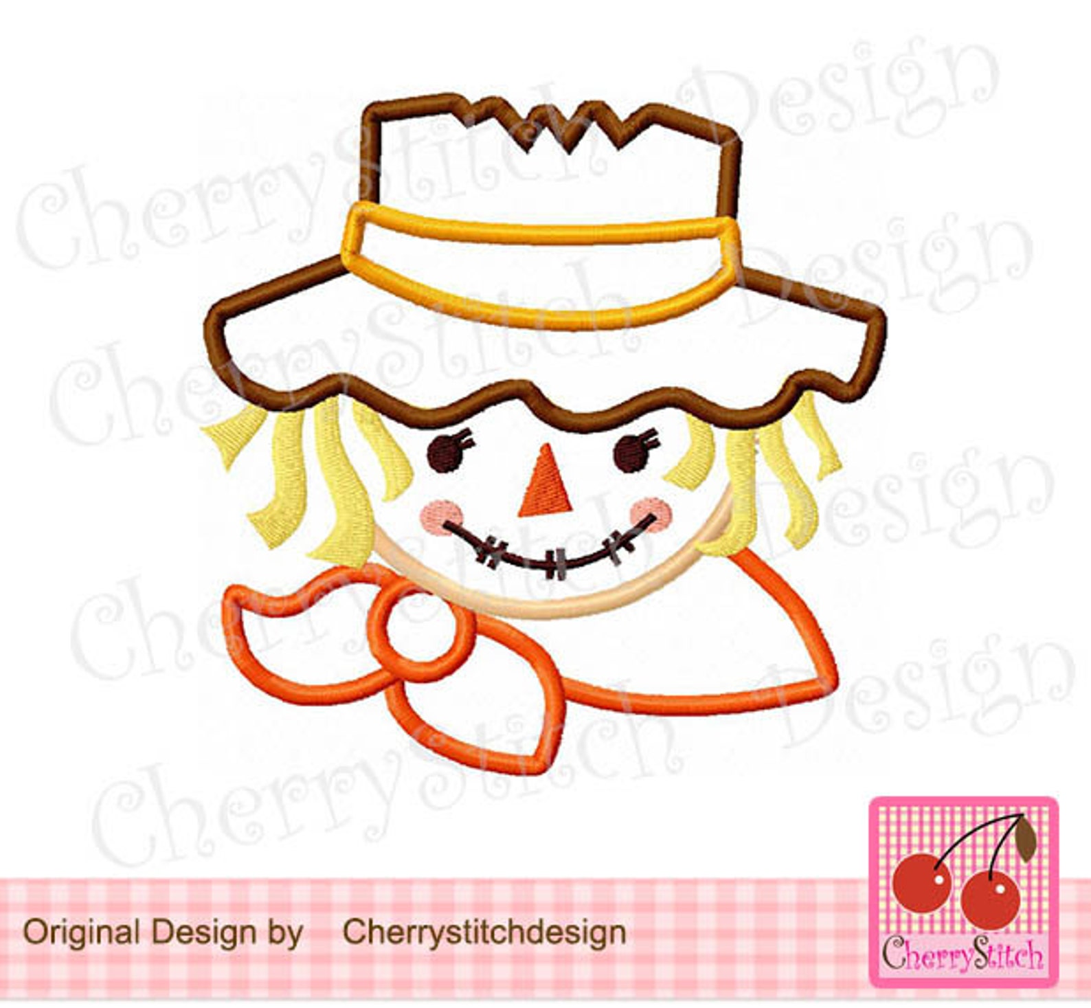 Thanksgiving Embroidery Design Scarecrow Embroidery Design-for | Etsy