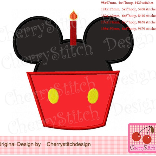 Mickey Mouse Cupcake - Etsy