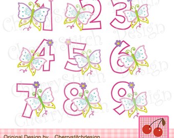 Elephant Numbers Birthday Machine Embroidery Applique | Etsy