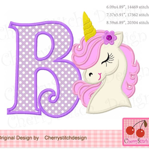 Letter B Embroidery - Etsy