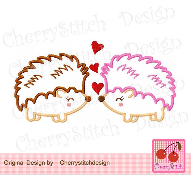 HedgehogsValentine's Day a couple of HedgehogsCute | Etsy