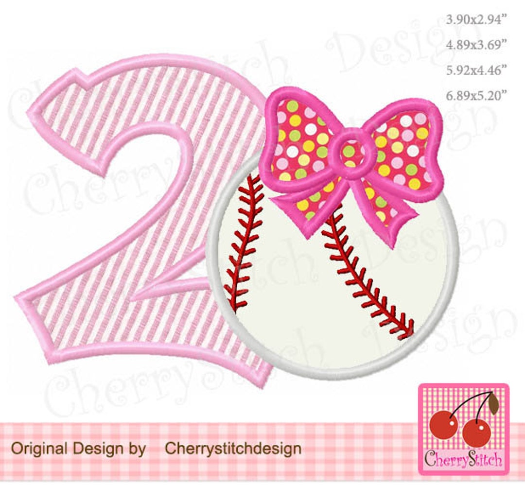 Baseball Number 2 Sports Ball Birthday Number 2 Machine - Etsy