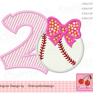Baseball Number 2 Sports Ball Birthday Number 2 Machine - Etsy