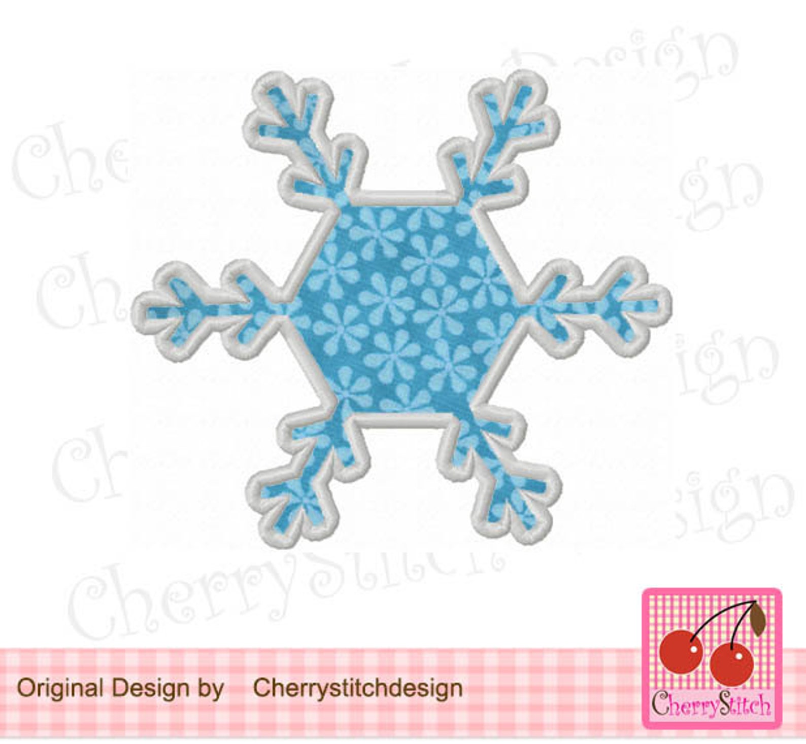 Snowflake máquina bordado Applique diseño 4x4 - Etsy España