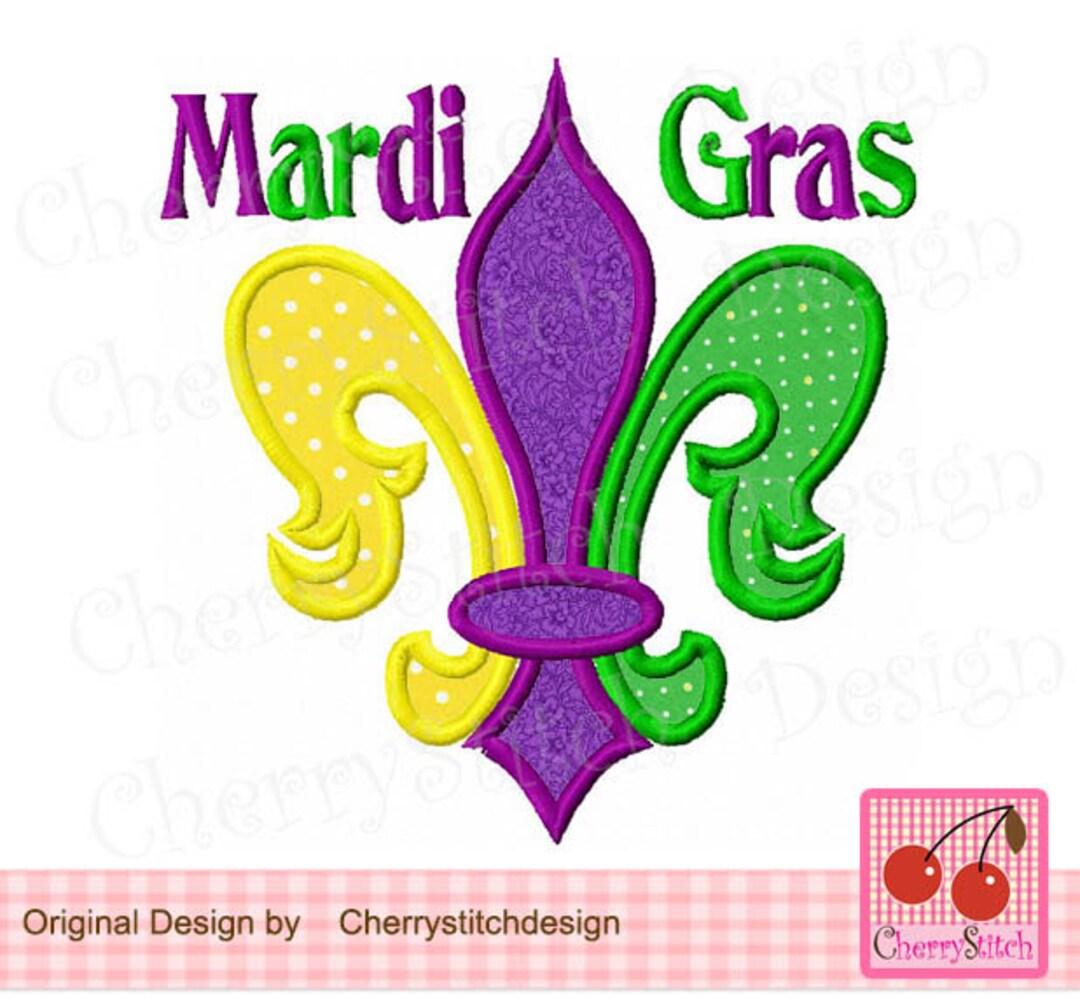 Mardi Gras Embroidery Design,fleur De Lis,mardi Gras Fleur De Lis ...