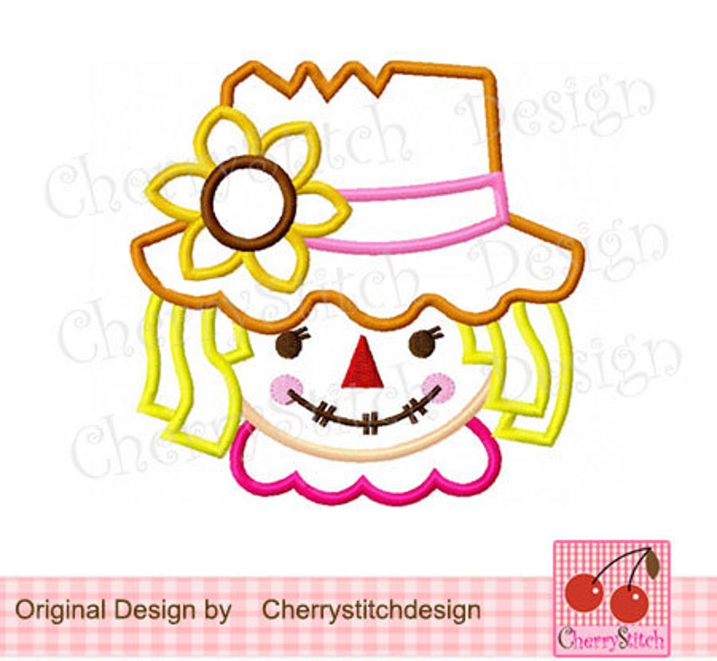 Scarecrow Machine Embroidery Applique Designs 4x4 5x5 - Etsy