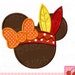 Thanksgiving Minnie,pilgrim Minnie Machine Embroidery Applique Design ...