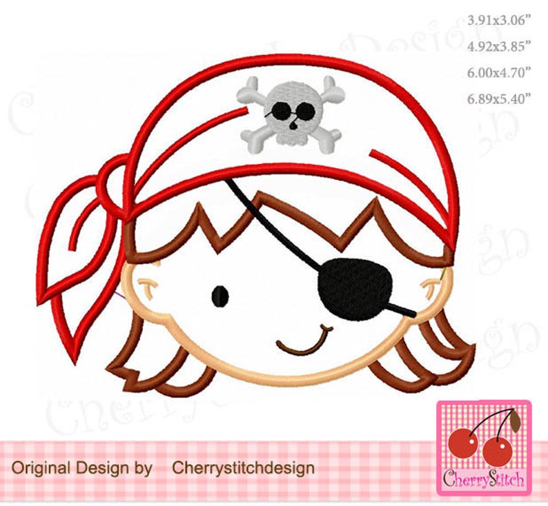 Pirate Boy Machine Embroidery Applique Design BG0068 for - Etsy