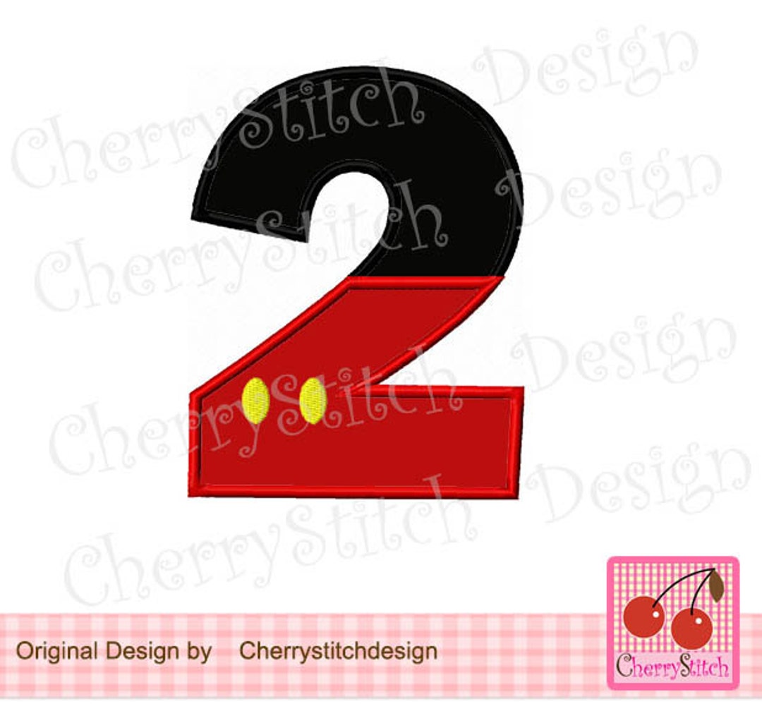 Mickey Numbers 2 Mickey Machine Embroidery Design - Etsy