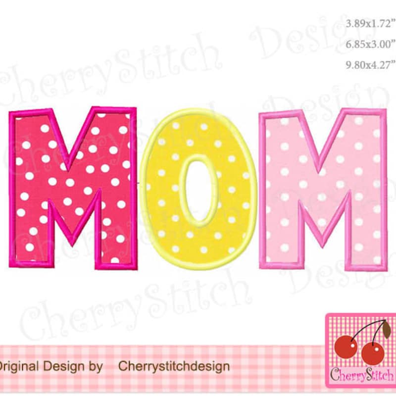 Mom Applique - Etsy