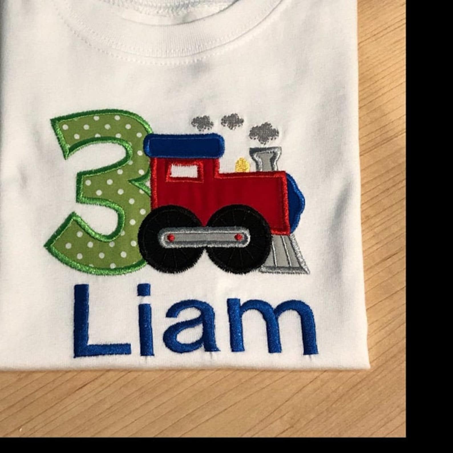 Train Number 3 Birthday Nubmer 3 Transportation Machine - Etsy