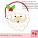Christmas Santa Claus Christmas Machine Embroidery Applique - Etsy
