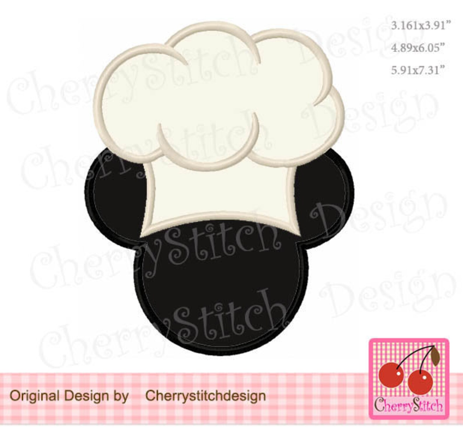 Chef Hat Embroidery Chef Hat Mickey Chef Hat Mouse Ears - Etsy