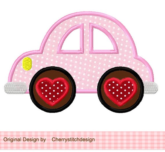 Car Machine Embroidery Applique Design 4x4 5x5 6x6 - Etsy