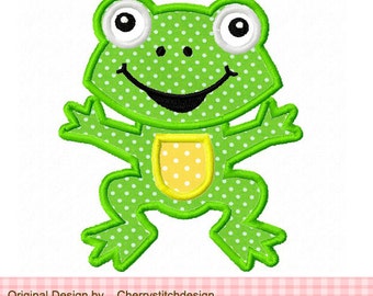Girl Frog Applique Machine Embroidery Design NO:0595 - Etsy