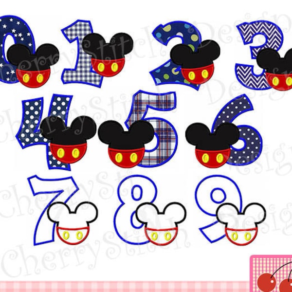 Mickey Applique - Etsy