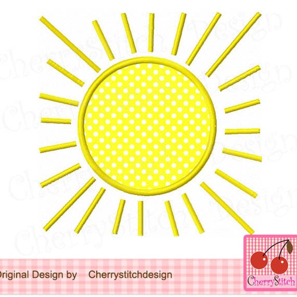 Sun Applique - Etsy