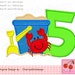 Beach Bucket Number 5 Birthday Number 5 Machine Embroidery - Etsy