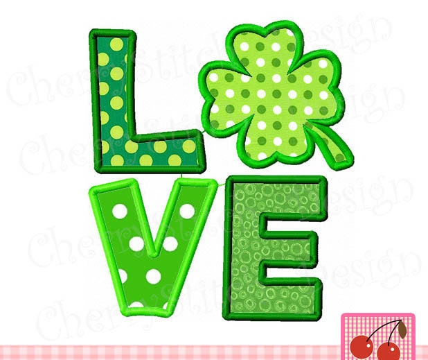 St Patrick's Day Love Clover Lucky Shamrocklucky Green - Etsy