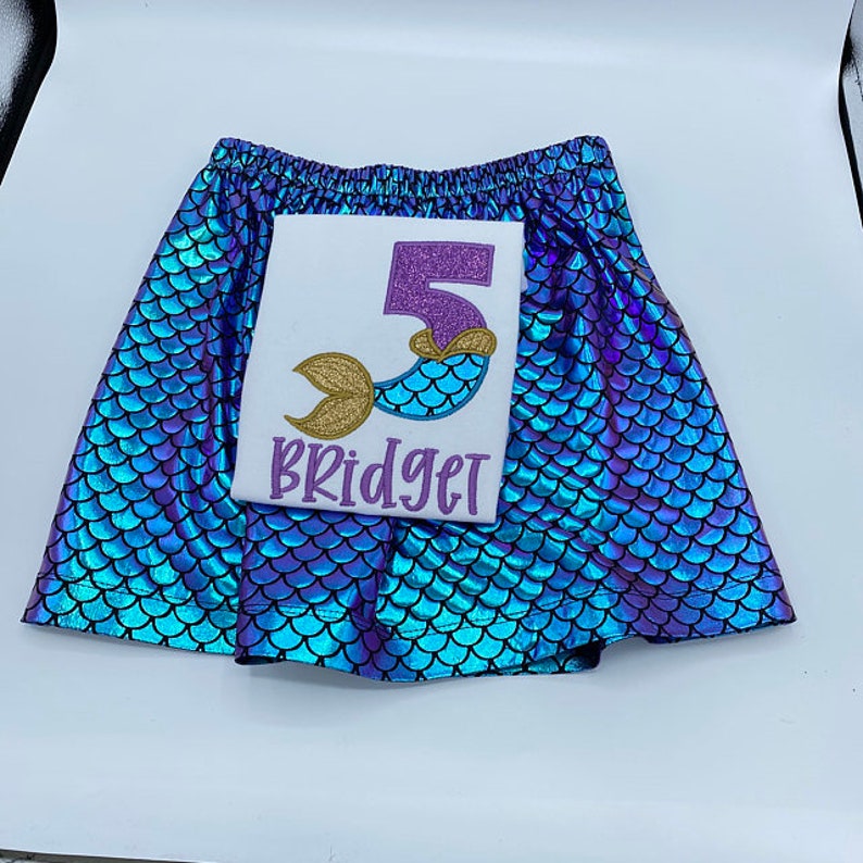 Mermaid Tail Number 5 Mermaid Number 5 Birthday Princess | Etsy