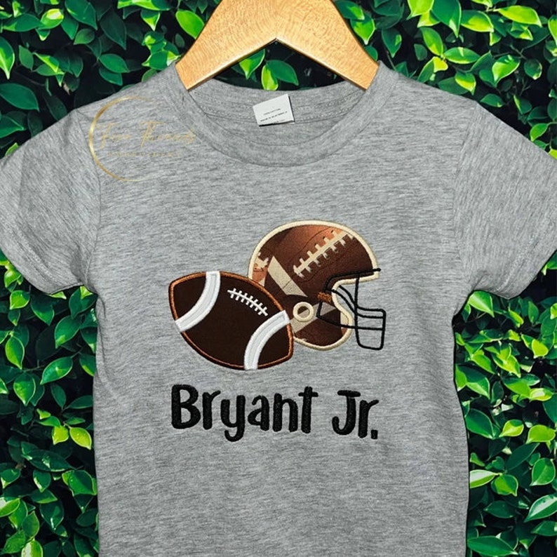 Football and Helmet Back to School Embroidery Sports School Machine ...