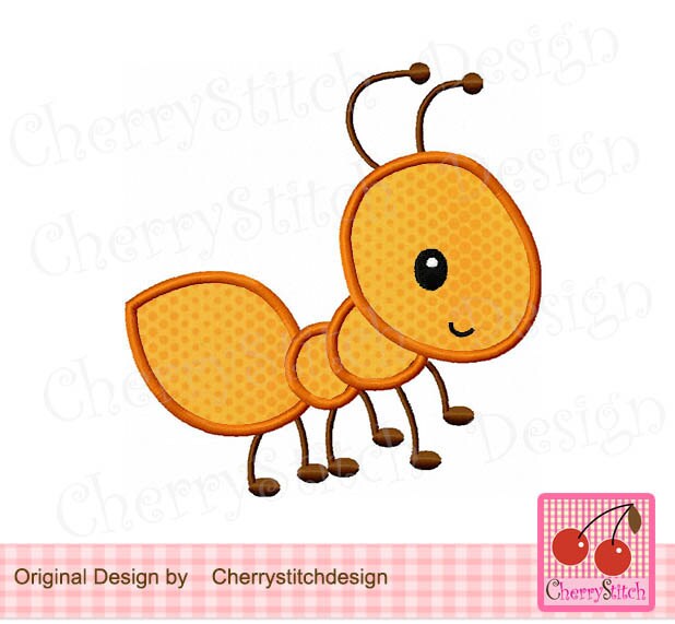 Ant Machine Embroidery Applique Design 4x4 5x5 6x6 | Etsy