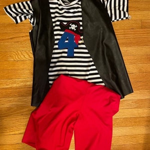 Pirate Number 4 Birthday Machine Embroidery Applique Design - Etsy