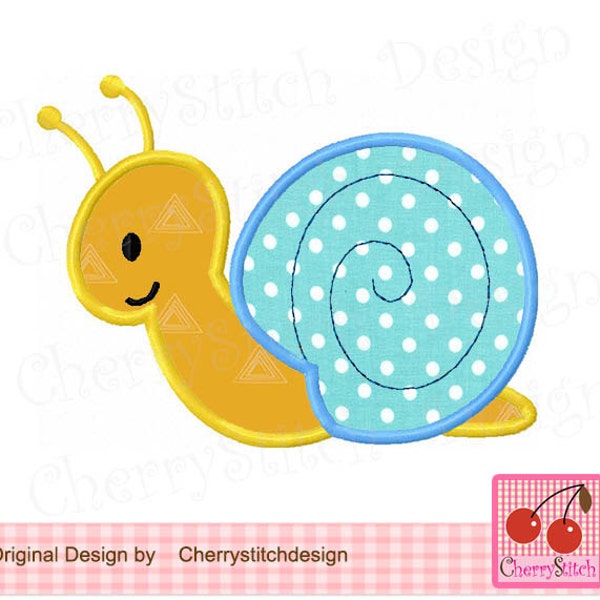 Snail Applique - Etsy