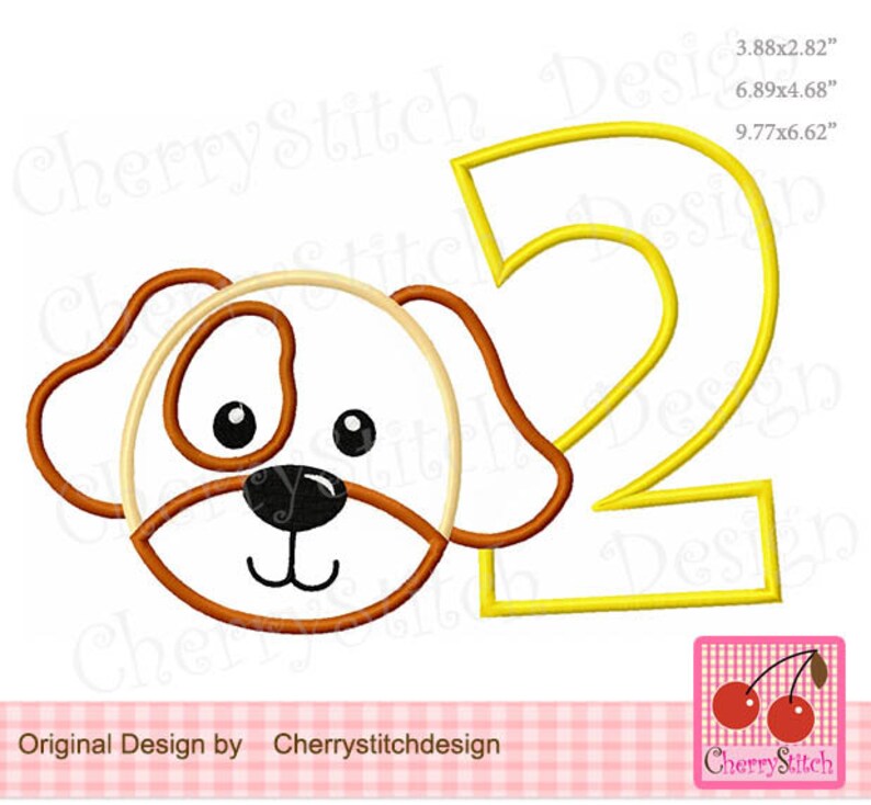 Puppy Number 2 Dog Number 2 Birthday Number 2 Machine - Etsy